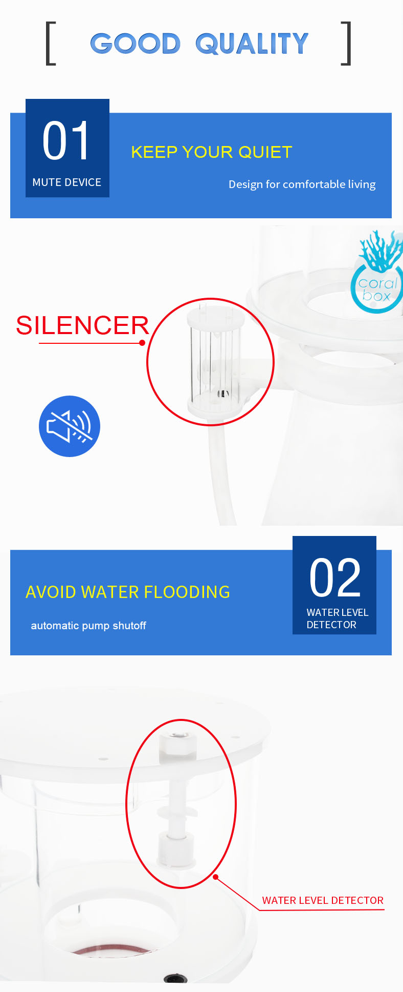 Coral Box DC Curve Skimmer D700 Plus