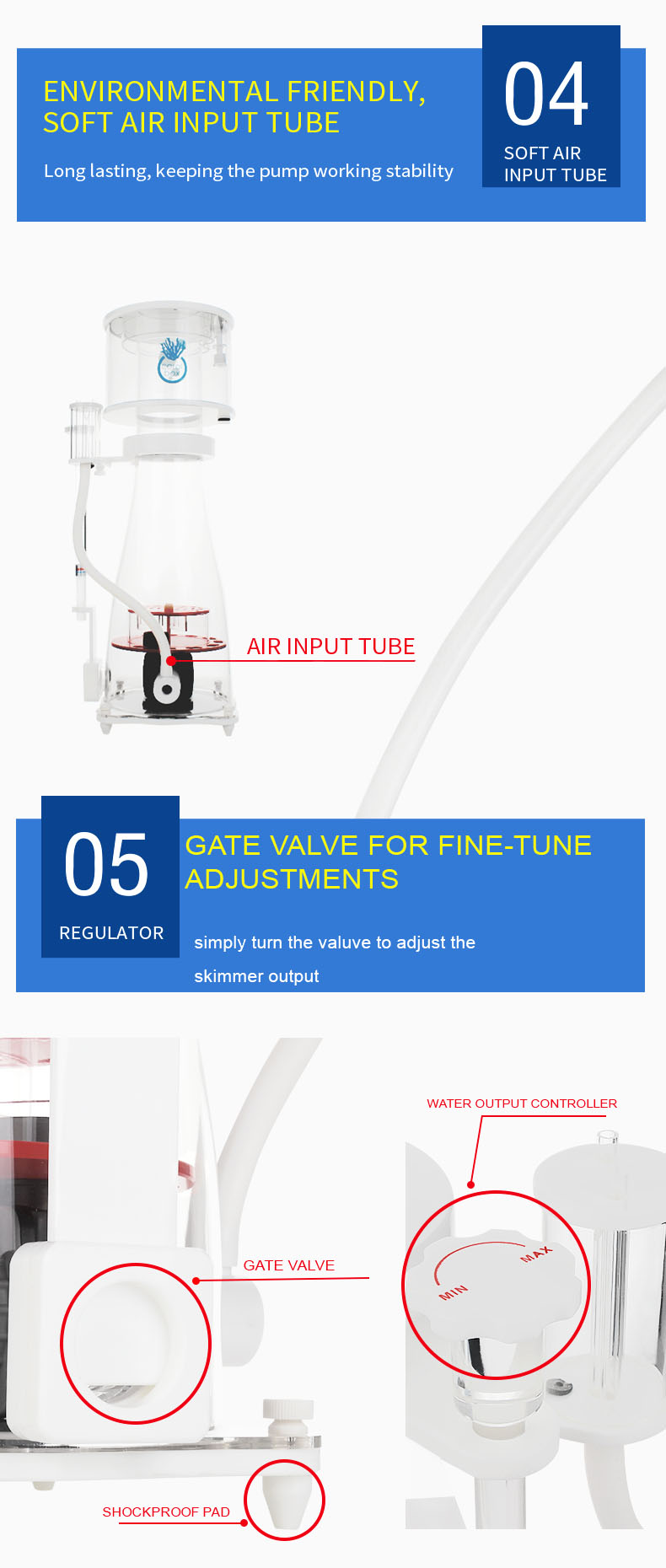 Coral Box DC Curve Skimmer D700 Plus