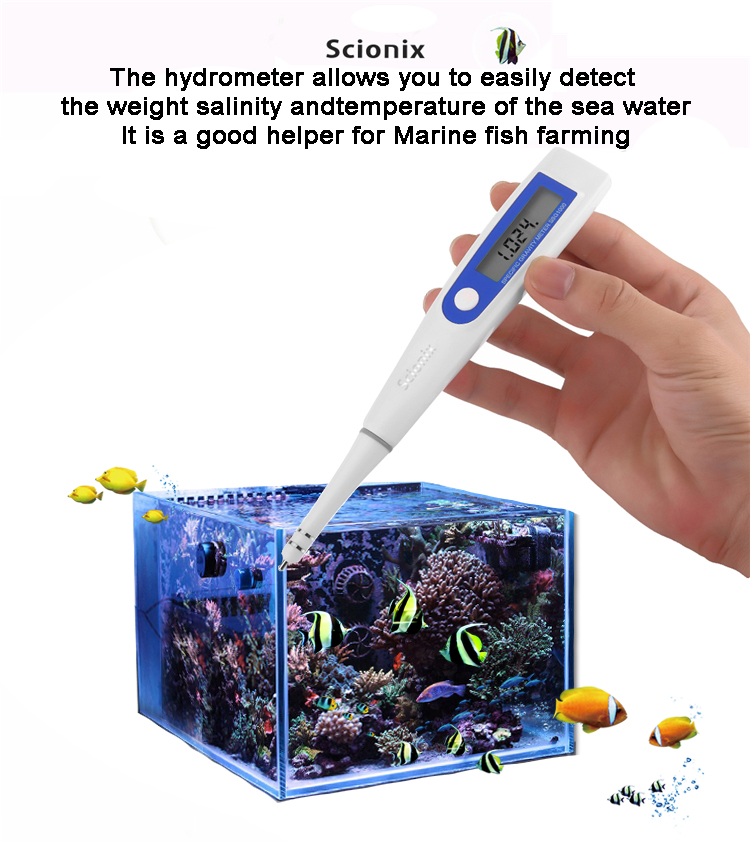 Scionix Digital Handheld Salinity Hydrometer Gravity Meter - Reef Only V2