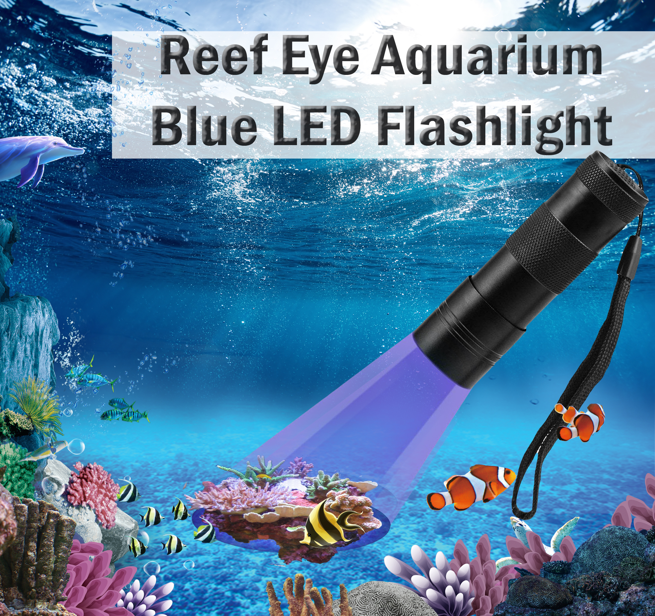 Reef Eye Aquarium Blue LED Flashlight